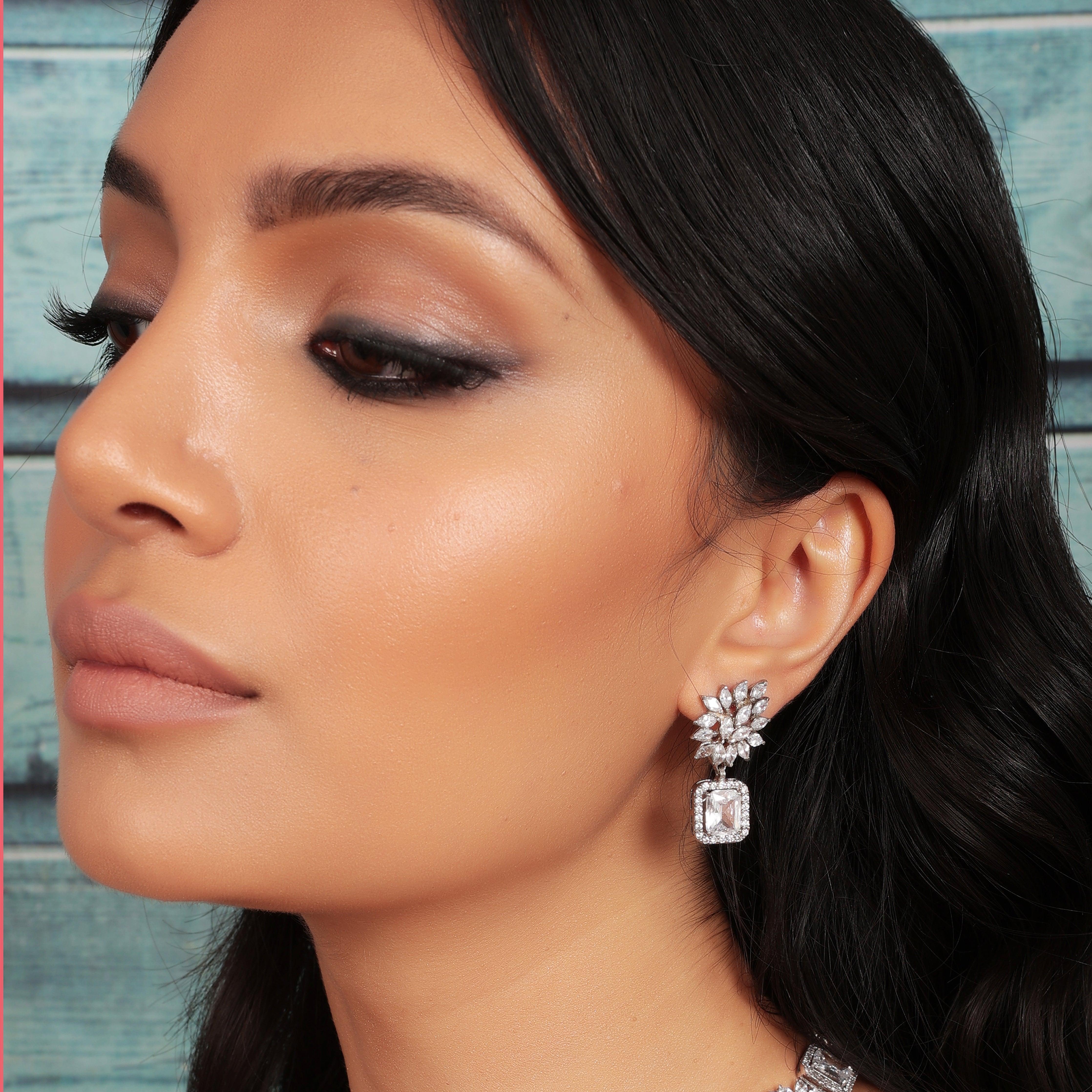 Wedding Reception Zirconia Earrings | Red Dot Jewels