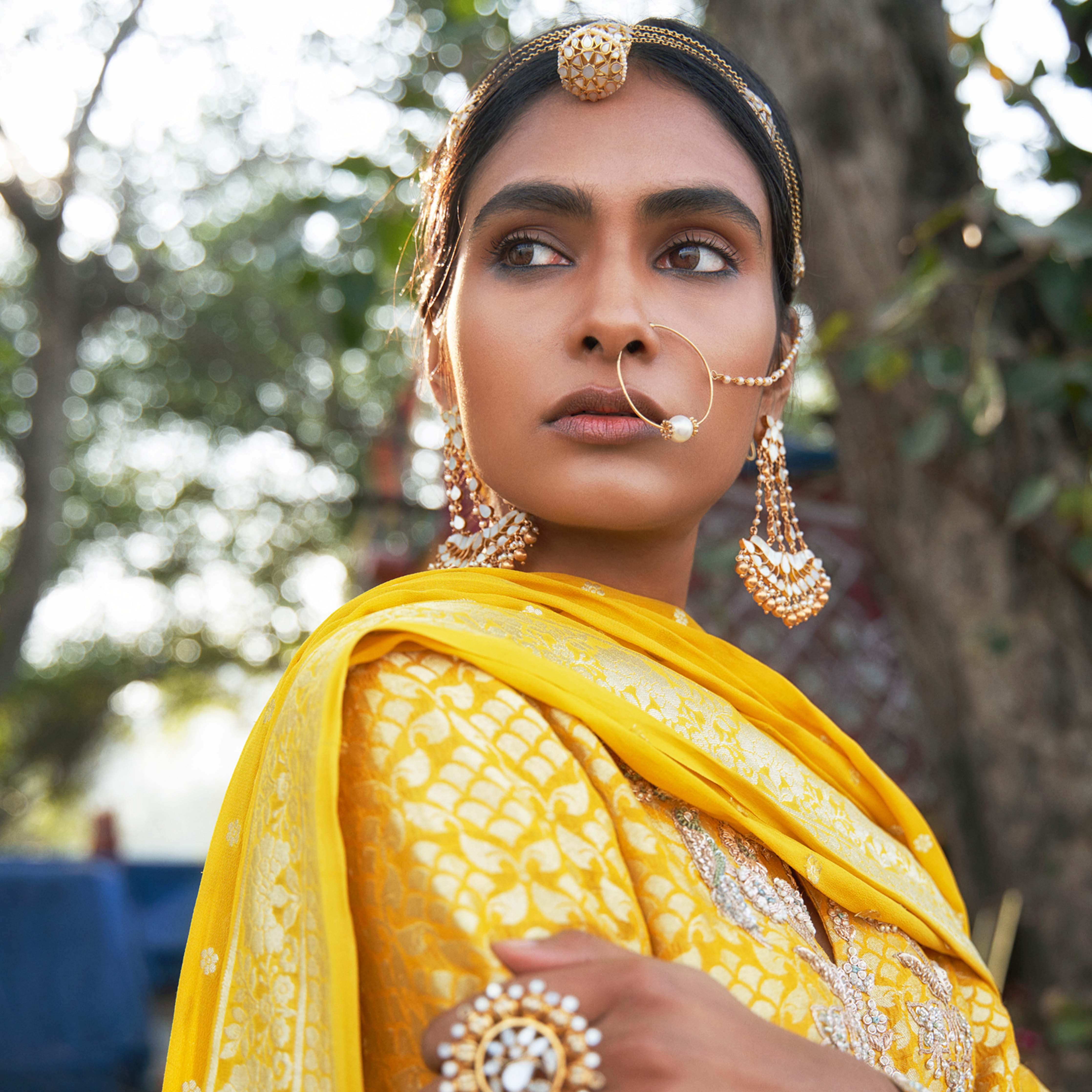 Traditional Indian Bridal Nath Nose Ring | Red Dot Jewels